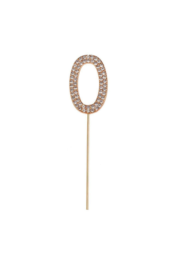 Rhinestone Cake Topper Numbers - Party