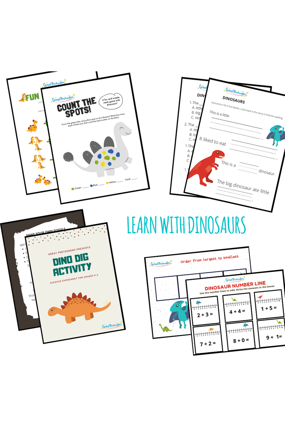 Dinosaur Week - 30 Days of Pretend Play - Learning Materials